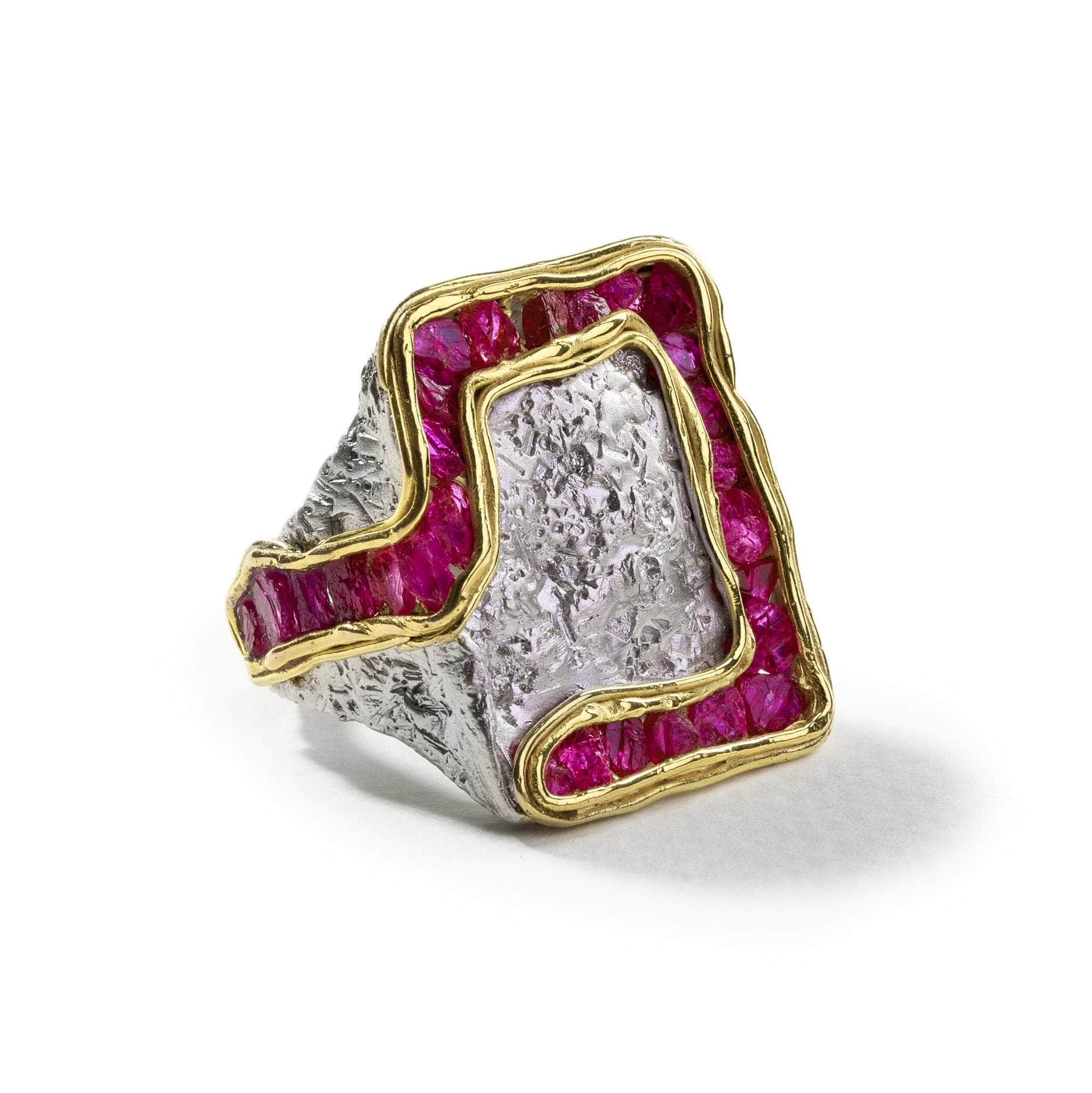Aristo Rough Ruby Ring | Shop German Kabirski Jewelry Online