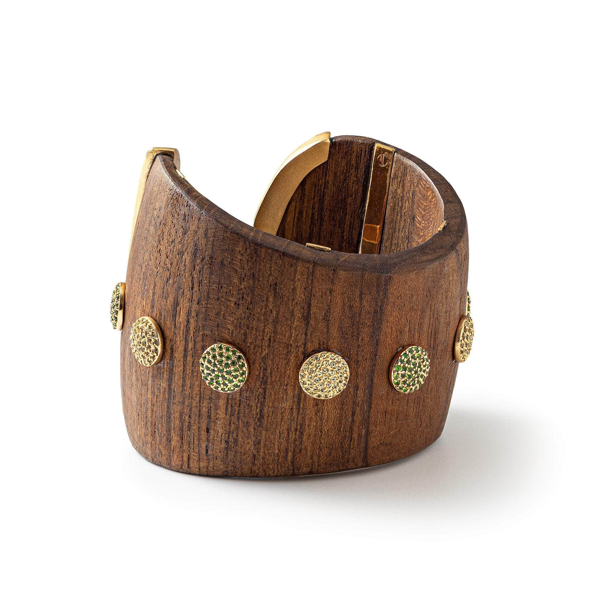 Fuego Tsavorite and Sapphire Bangle | Shop German Kabirski Jewelry Online