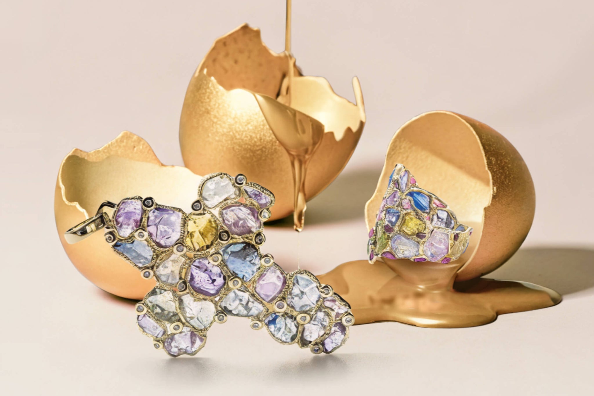 Golden Easter: Natural Gemstones in Gold | Jewelry by German Kabirski
