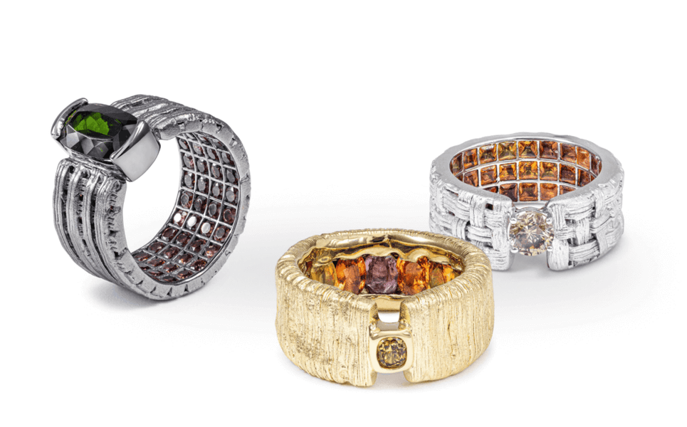 Raw Gems Jewelry | Unique rough gemstone jewelry by German Kabirski