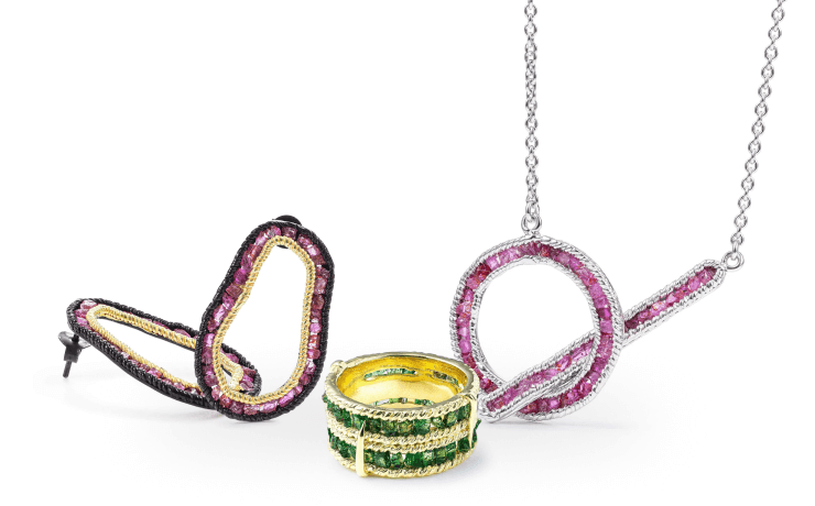 Raw Gems Jewelry | Unique rough gemstone jewelry by German Kabirski