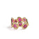 Caila Iconic Designer Ring w Natural Untreated Raw Ruby in 925 Silver