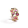 Caila Iconic Designer Ring w Natural Untreated Raw Ruby in 925 Silver
