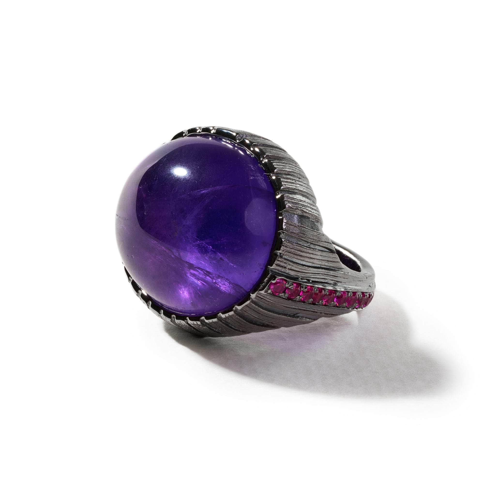 Setum Amethyst and Rhodolite Ring | Shop German Kabirski Jewelry Online