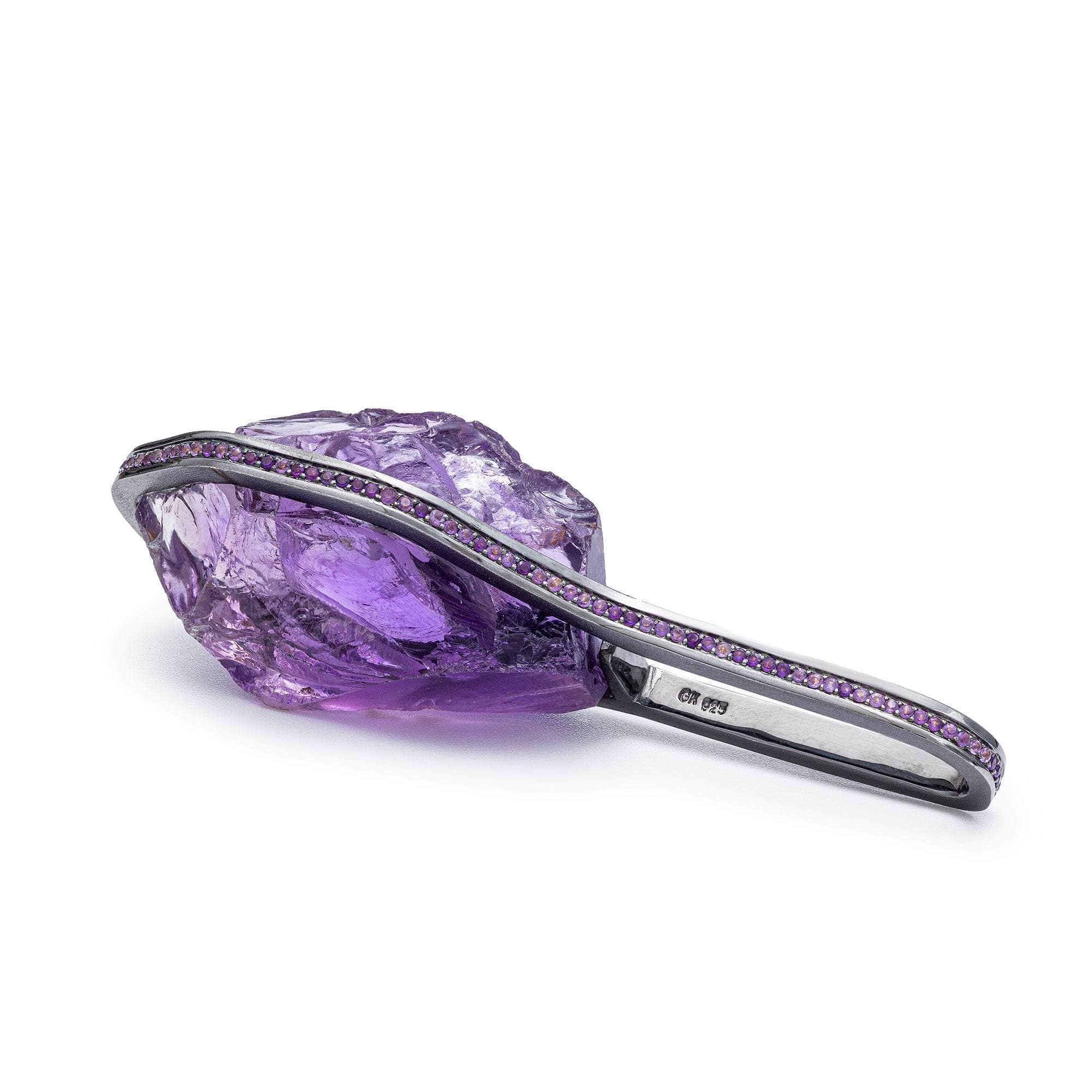 Veys Rough Amethyst Pendant | Shop German Kabirski Jewelry Online