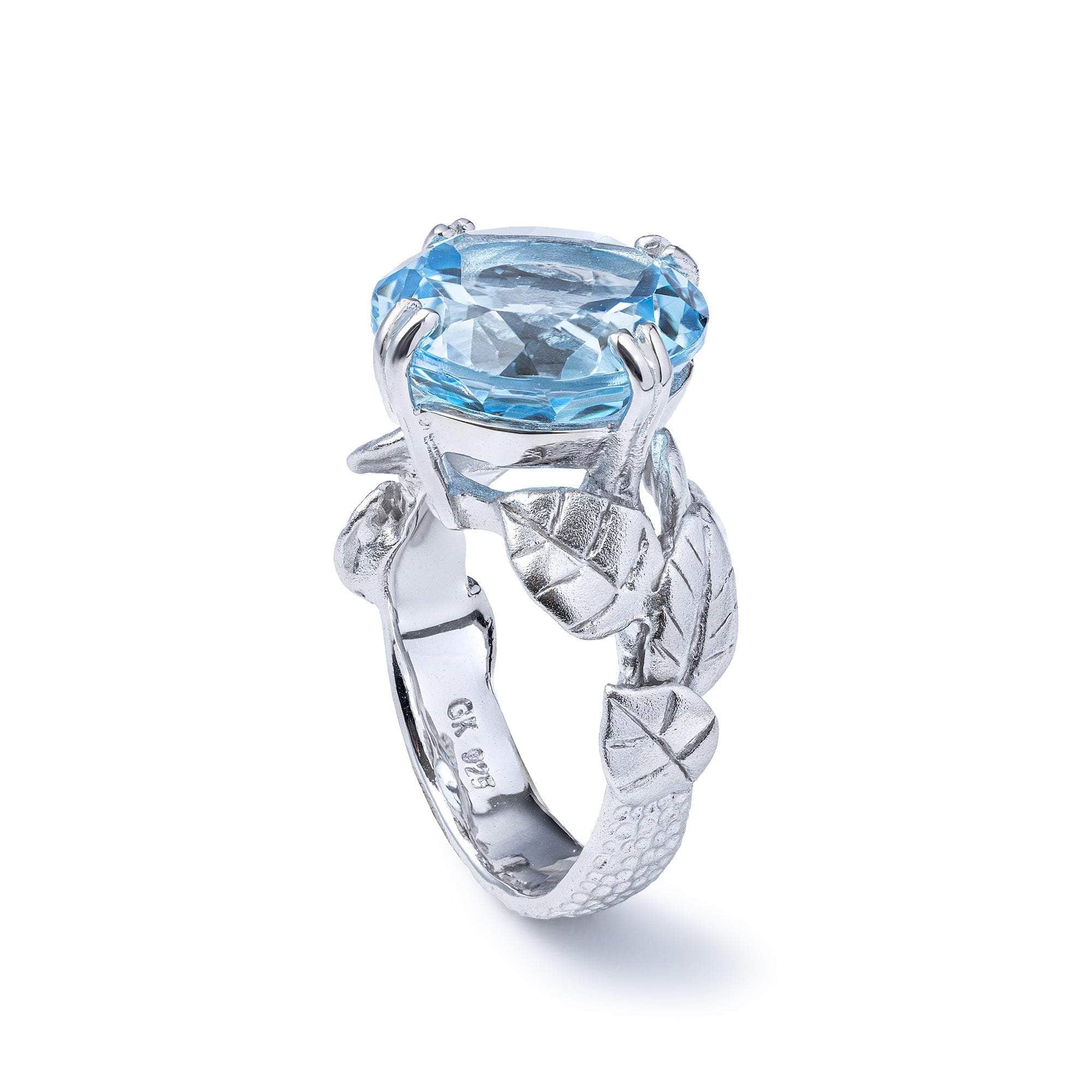 Sobek Blue Topaz Ring | Shop German Kabirski Jewelry Online