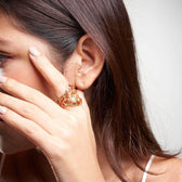 Lumont Raw Spessartine Ring | Kabirski Art Jewelry Online